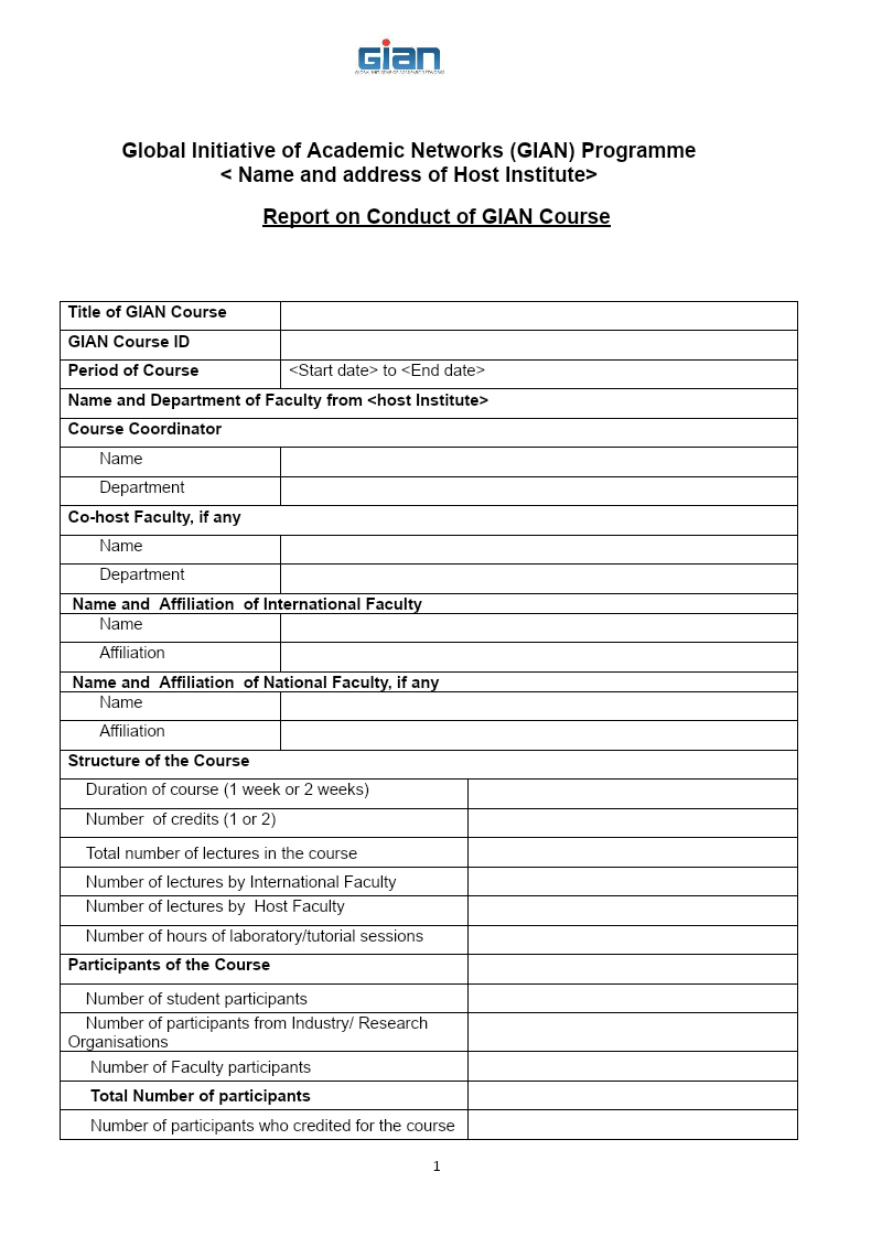 GIAN - Global Initiative of Academic Networks